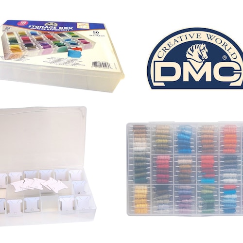 DMC Storage Box for Floss/embroidery Thread Bobbins 50 Free - Etsy