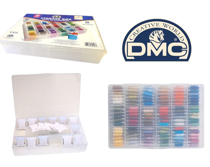 DMC Storage Box for Floss/embroidery Thread Bobbins 50 Free - Etsy