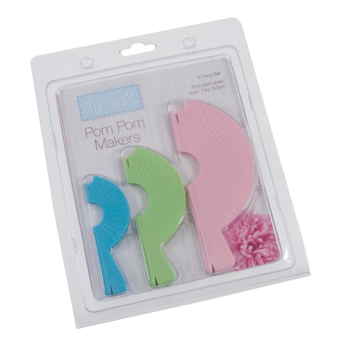 Trimits Pom Pom Makers Reusable - Craft, Sewing, Quilting Knitting ...