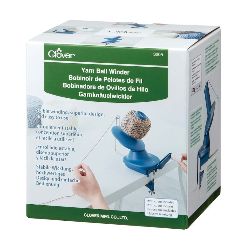 Clover Yarn Ball Winder Knitting Accessories Crocheting Craft Skeins Re ...