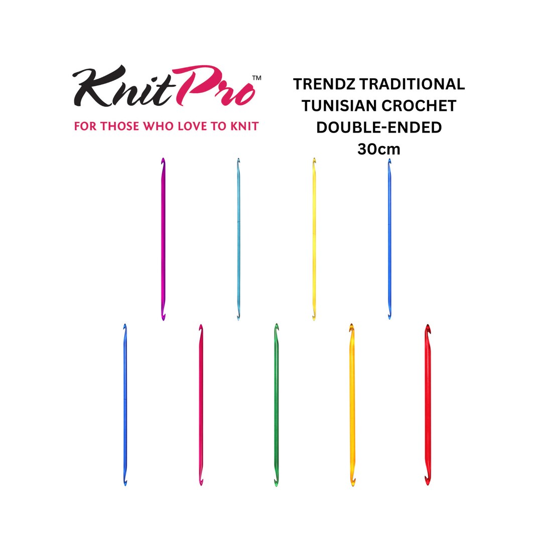 Trendz: Double-ended Traditional Tunisian Hook Sewing Craft Tool Hobby ...