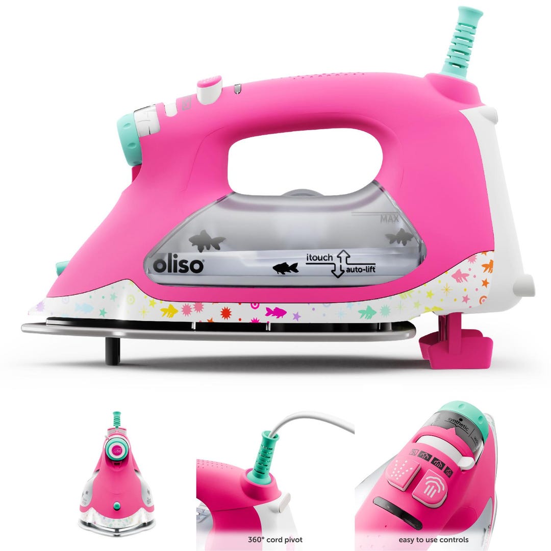 Oliso Smart Iron TG1600 Pro Plus: Tula Pink - Quilting Sewing Soft ...