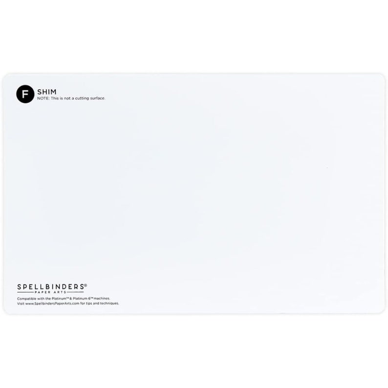 Spellbinders - Universal Plate System Collection - Mylar Shim - White ...