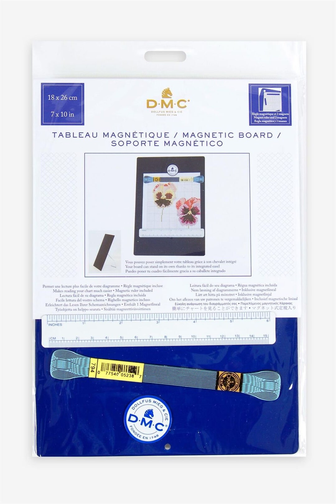 DMC Magnetic Board Chart Keeper - Embroidery Patterns 7" X 10" / 18cm X ...