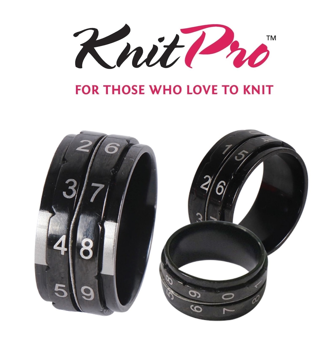 Knitpro Row Counter Ring Jewellery Knit Tally Register - 4 Sizes ...