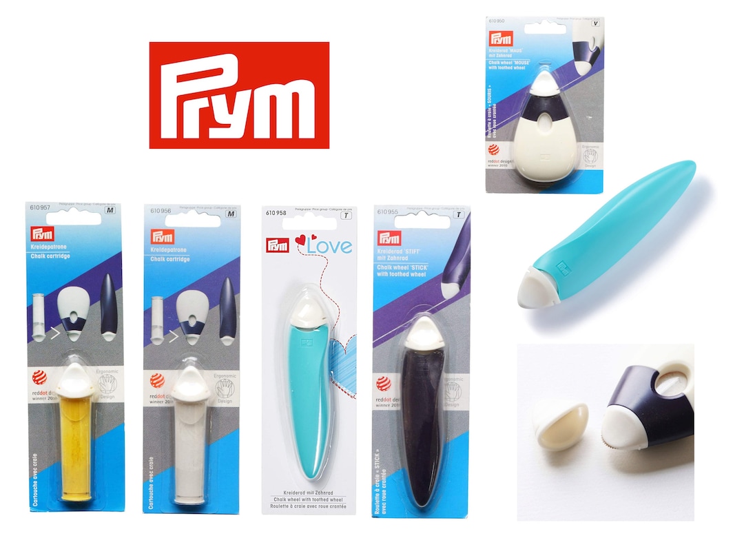 Prym Chalk Markers - Chalk Wheel Stick or Mouse - Replacement Chalk ...