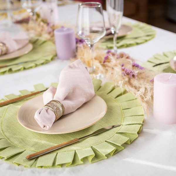 Lime Green Placemats - Etsy