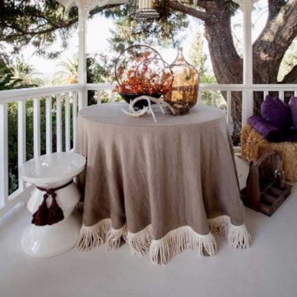 Burlap Tablecloth - Etsy