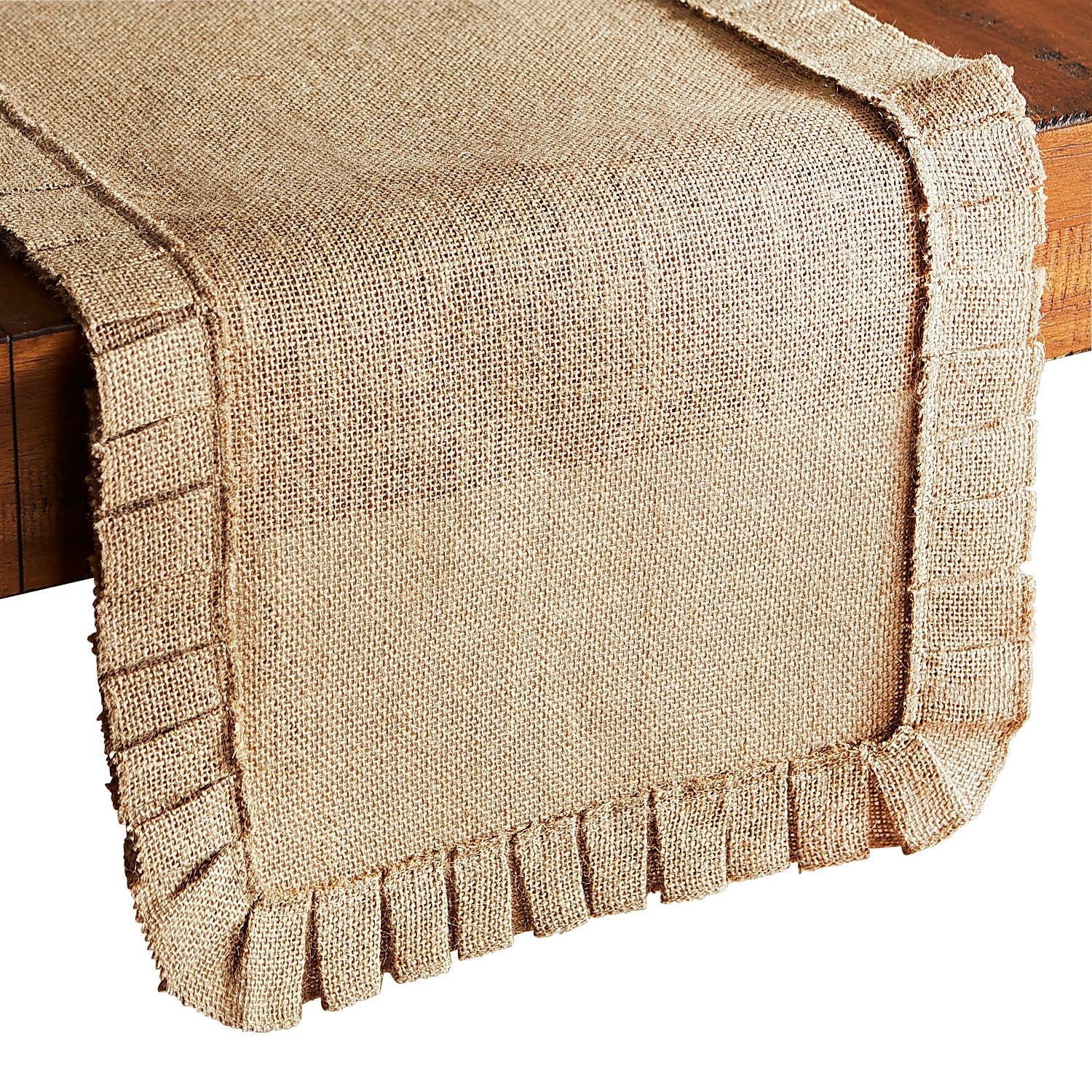 Burlap ruffles Table Runner Halloween table runner | Etsy