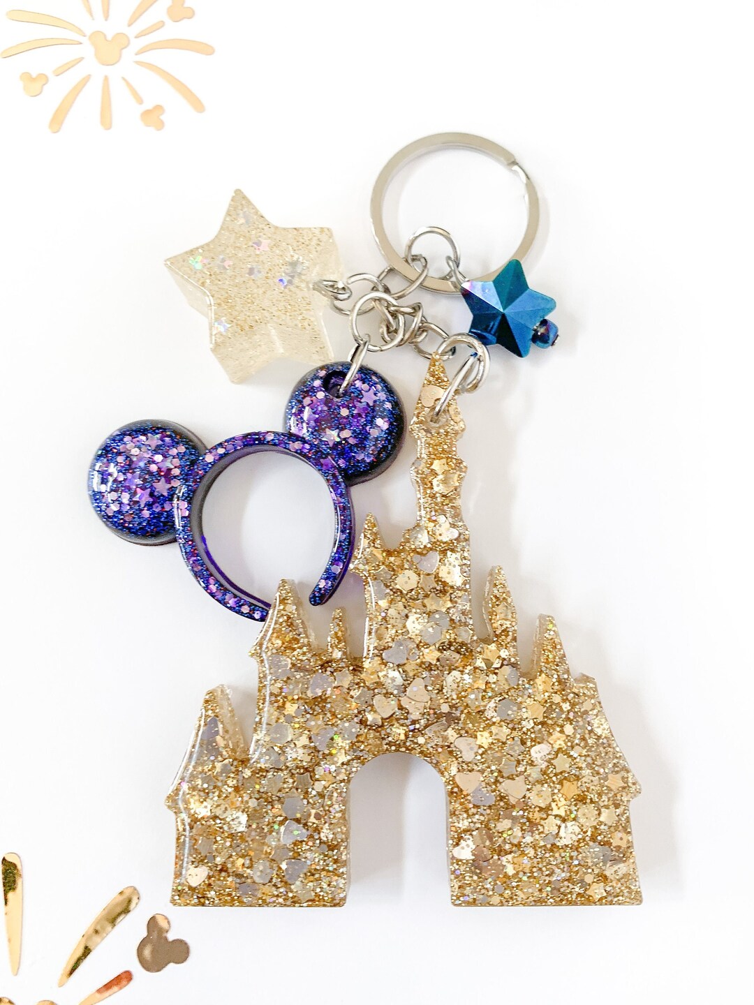 Magical Castle Keychain With Mouse Ear - Etsy