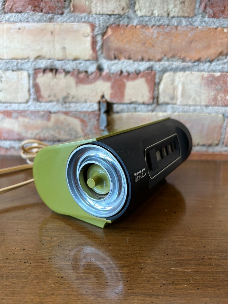 Vintage Sankyo Digi Glo / Flip Roll Clock Made in Japan 70s Avocado ...