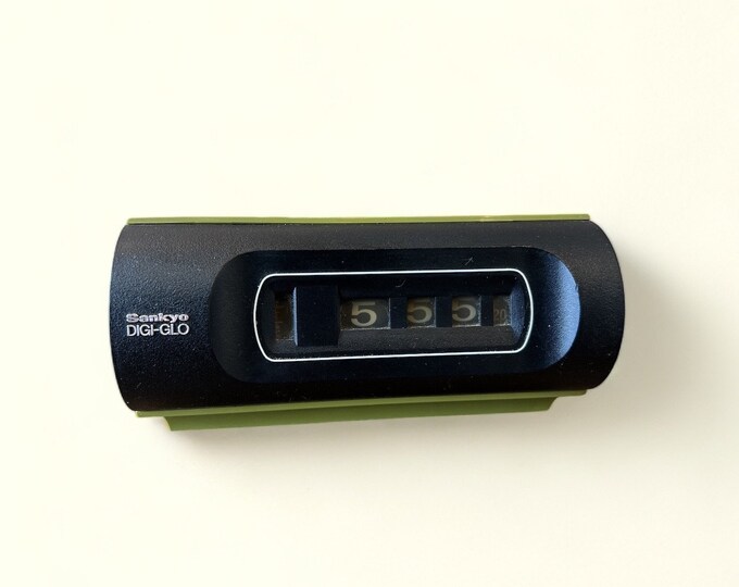 Vintage Sankyo Digi Glo / Flip Roll Clock Made in Japan 70s Avocado ...