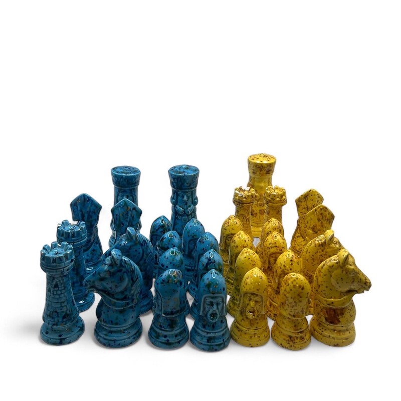 Ceramic Chess Set - Etsy