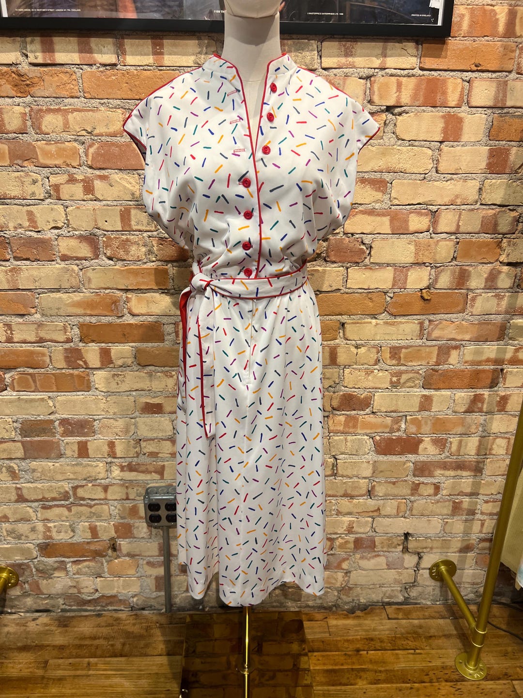 80's Sprinkle Dress by Lady Carol of New York - Etsy