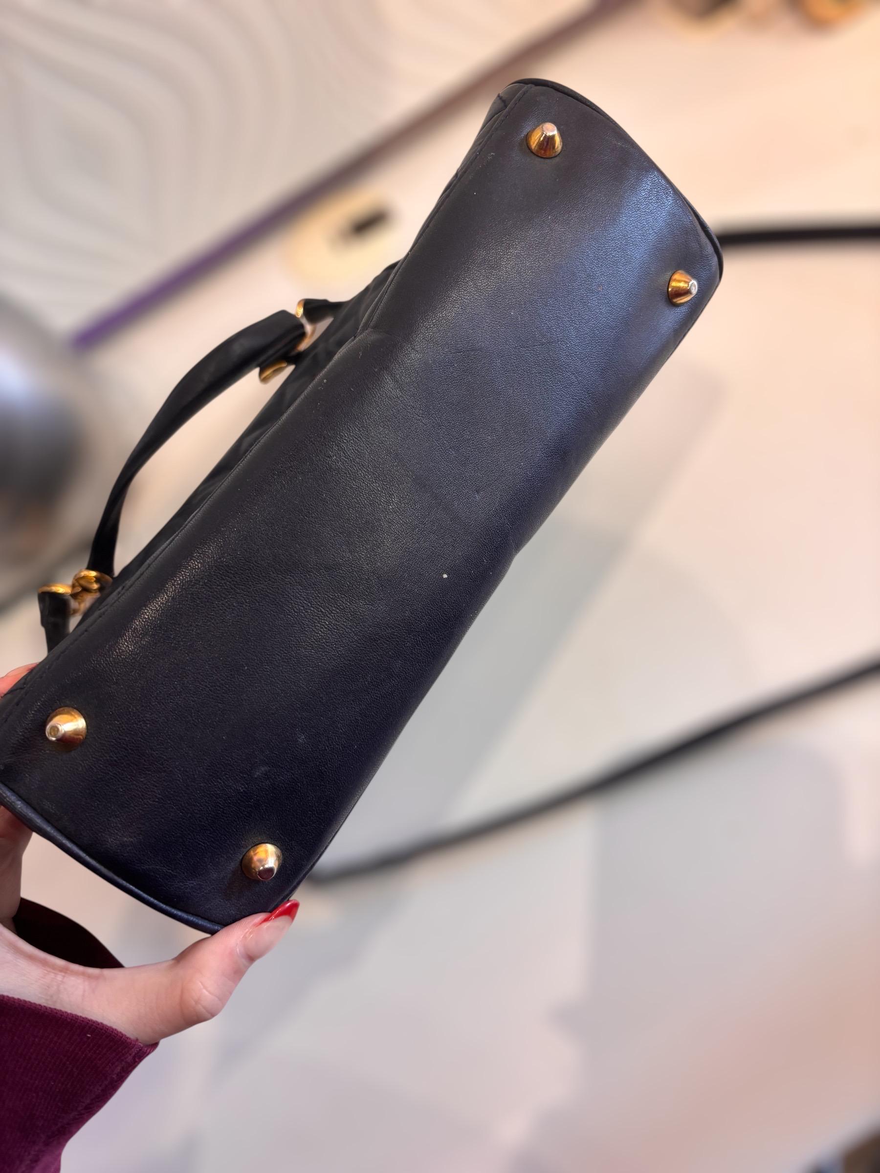 Koret Navy 1960s Leather Purse Gold Accents Quilted - Etsy