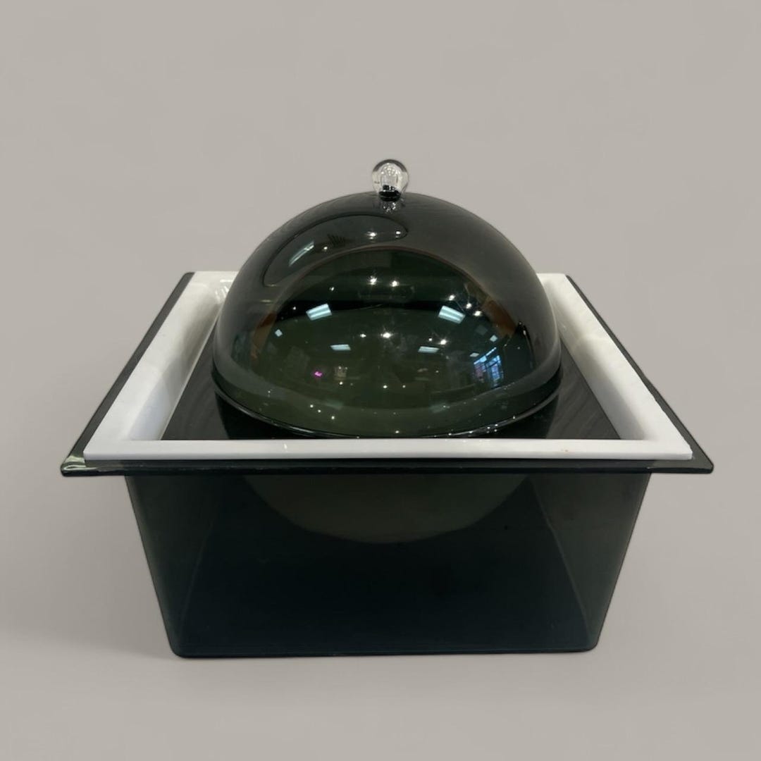 Space Age Dome Lid Smoke Gray Lucite Ice Bucket - Etsy