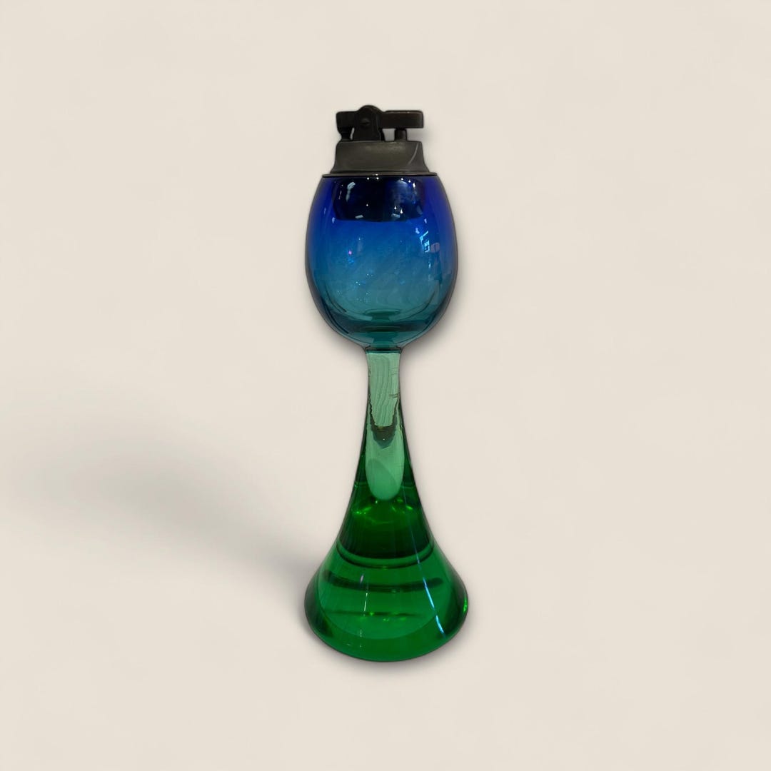 Space Mod Tall Lighter by Murano Glass RARE - Etsy