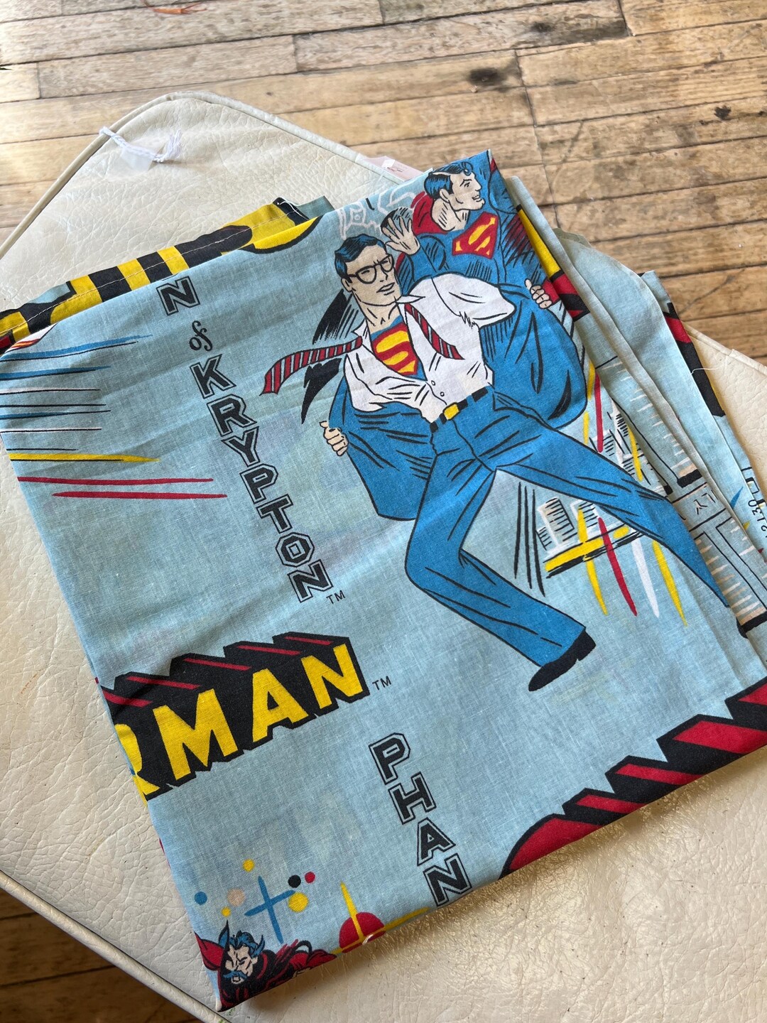 1982 Superman Cotton Fabric - Etsy