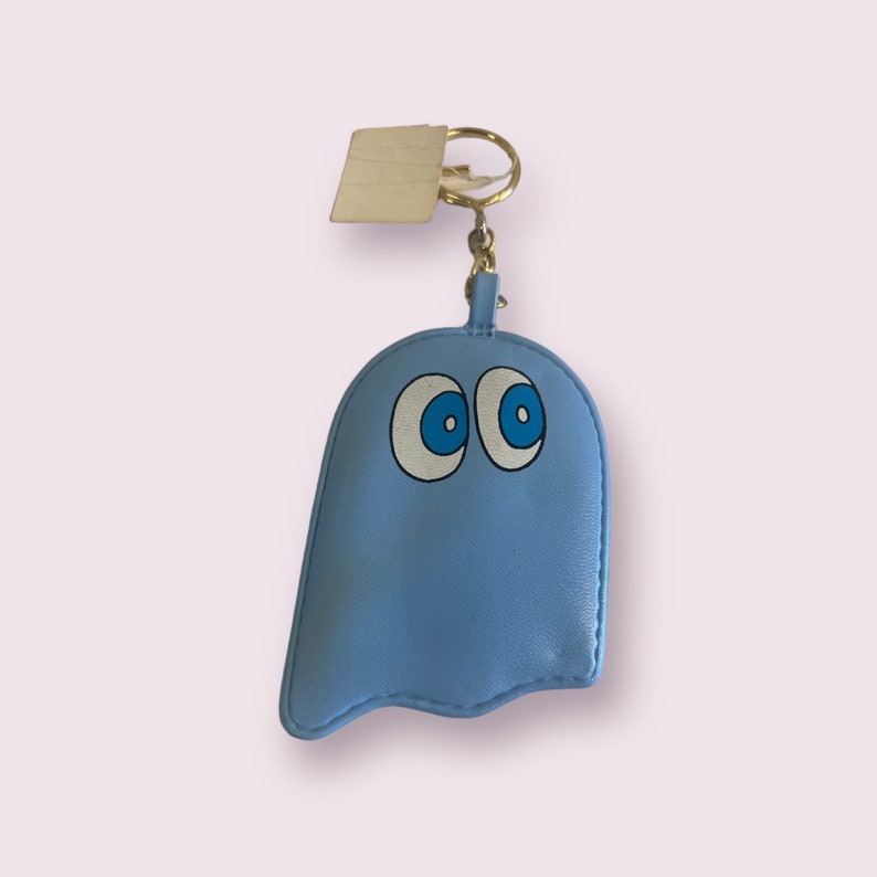 Vintage 1982 Pac-man Inky Ghost Coin Pouch Keychain - Etsy