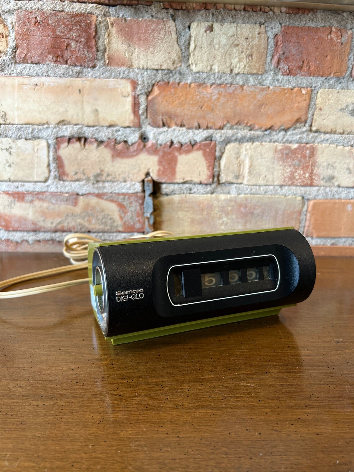 Vintage Sankyo Digi Glo / Flip Roll Clock Made in Japan 70s Avocado ...