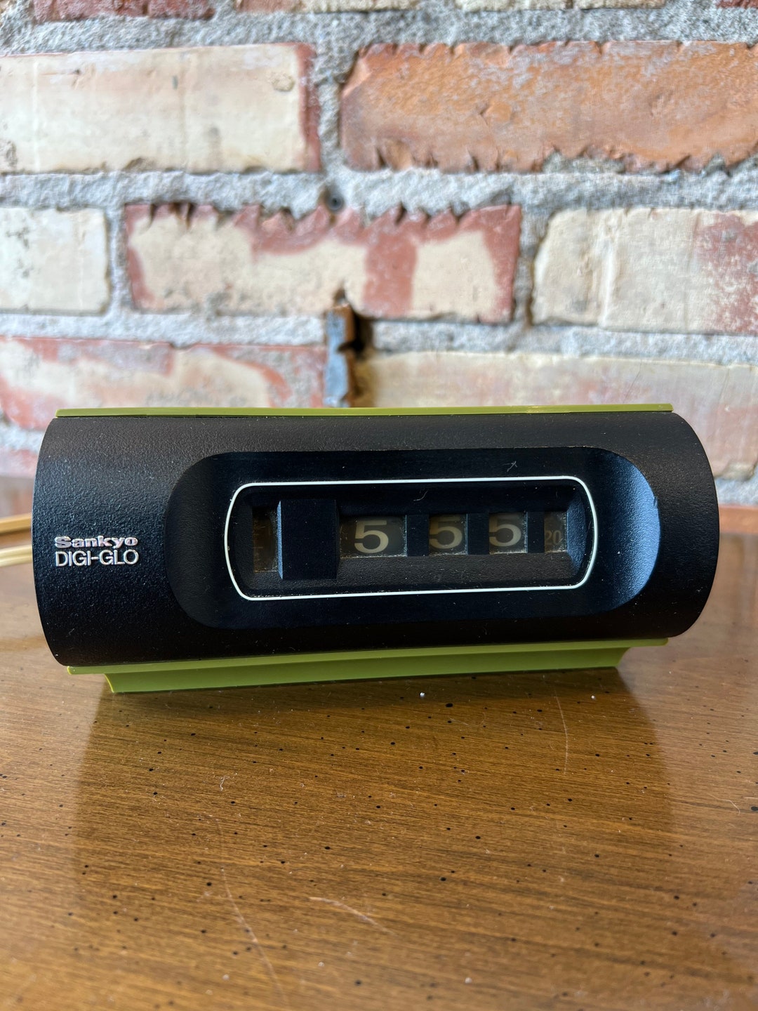 Vintage Sankyo Digi Glo / Flip Roll Clock Made in Japan 70s Avocado ...