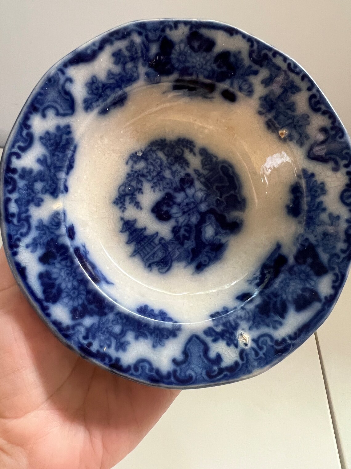 Early Flow Blue, John and George Alcock, Scinde - Etsy