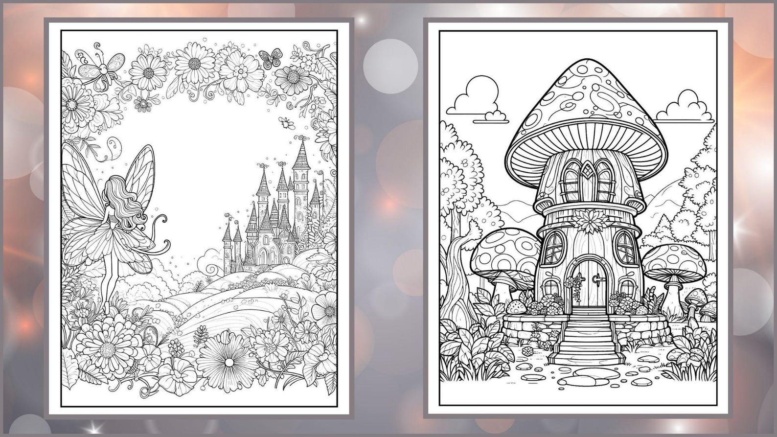 Fairycore Dreams 100 Coloring Pages - Etsy