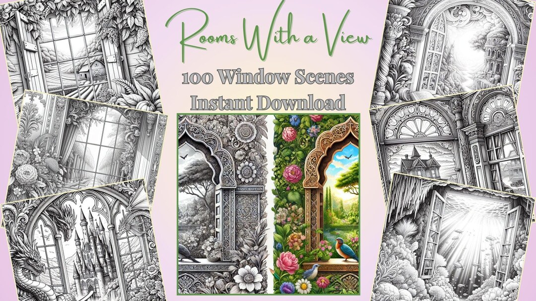 Rooms With a View - 100 Window Scenes - Etsy