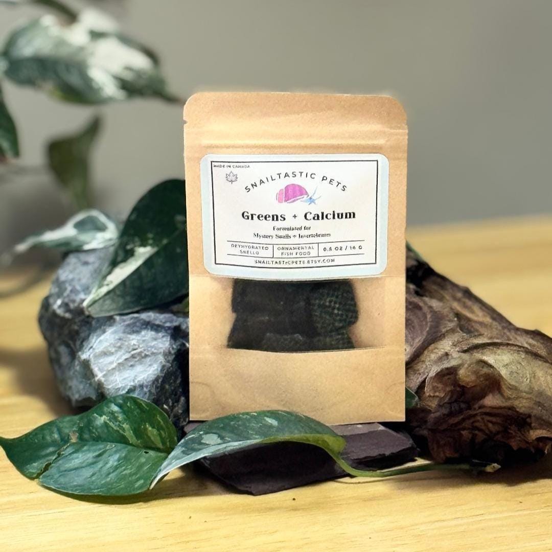 Snello for Mystery Snails: Veggie & Calcium Blend With Spirulina ...