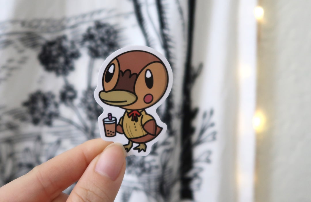 Molly With Boba Animal Crossing Vinyl Sticker / ACNH / Waterproof Decal ...