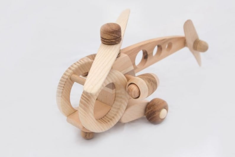 Wood Helicopter - Etsy