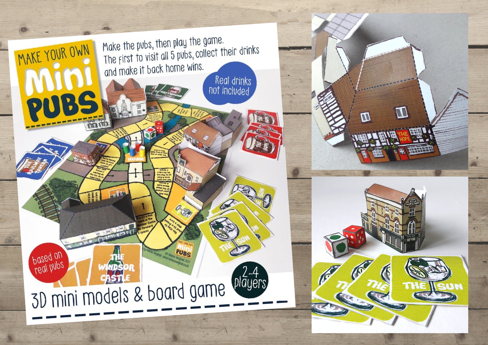 Mini Pubs Model Kit & Juego de mesa - Etsy España