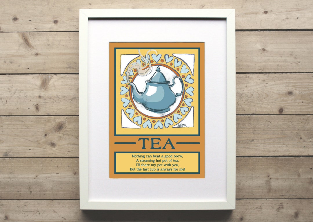 Teapot Poster - Etsy