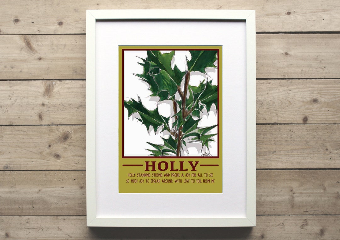 Holly Poster - Etsy