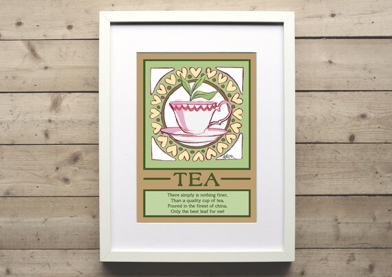 Teacup Poster | Etsy