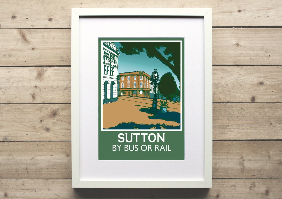 Sutton Poster - Etsy UK