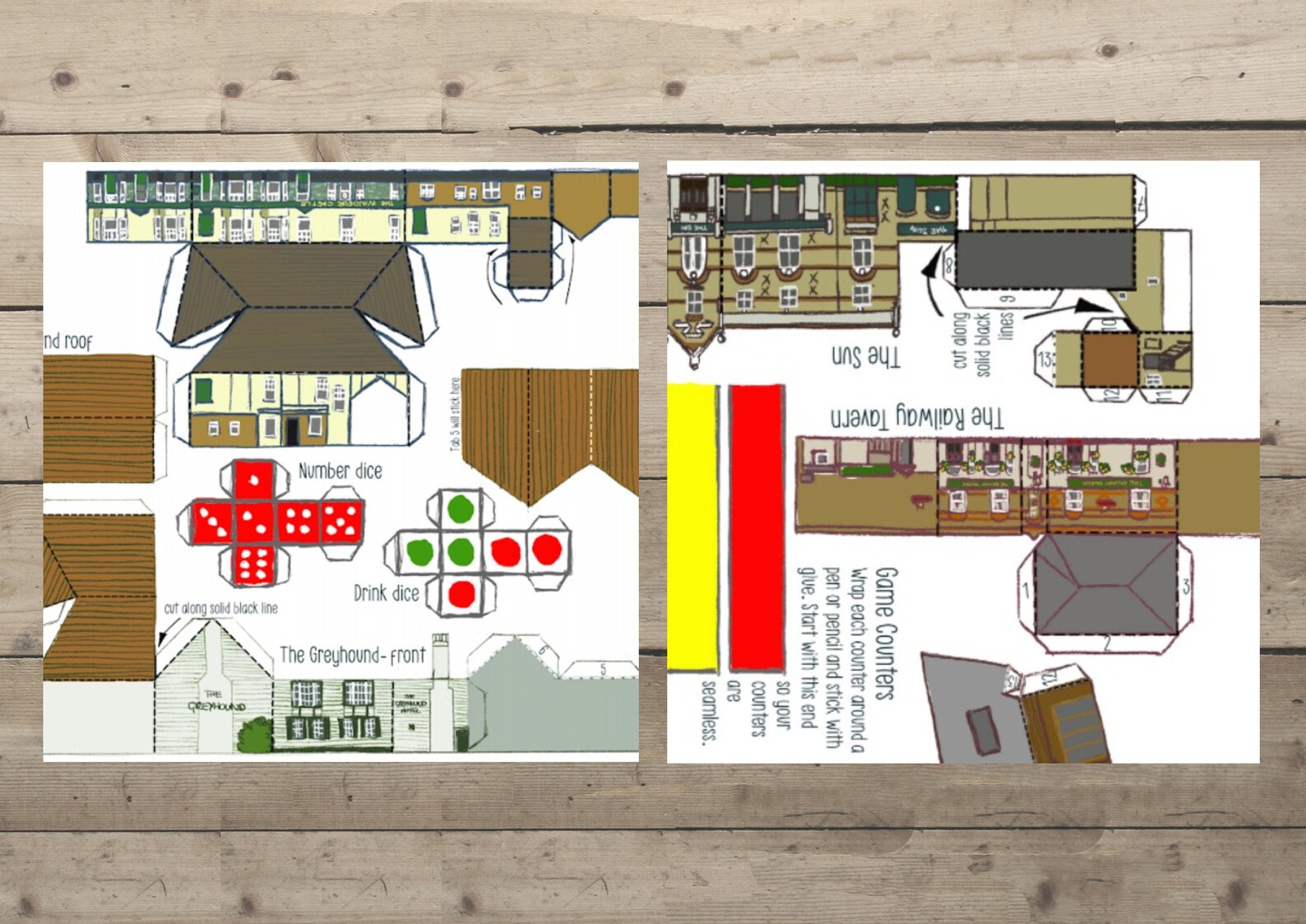 Mini Pubs Model Kit & Board Game - Etsy UK
