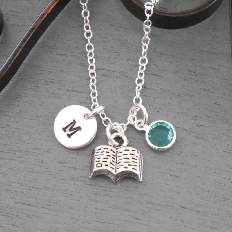 Book Necklace - Etsy