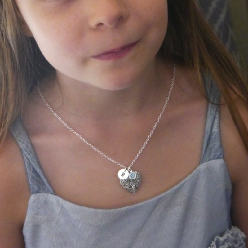 Aquamarine Locket Silver - Etsy