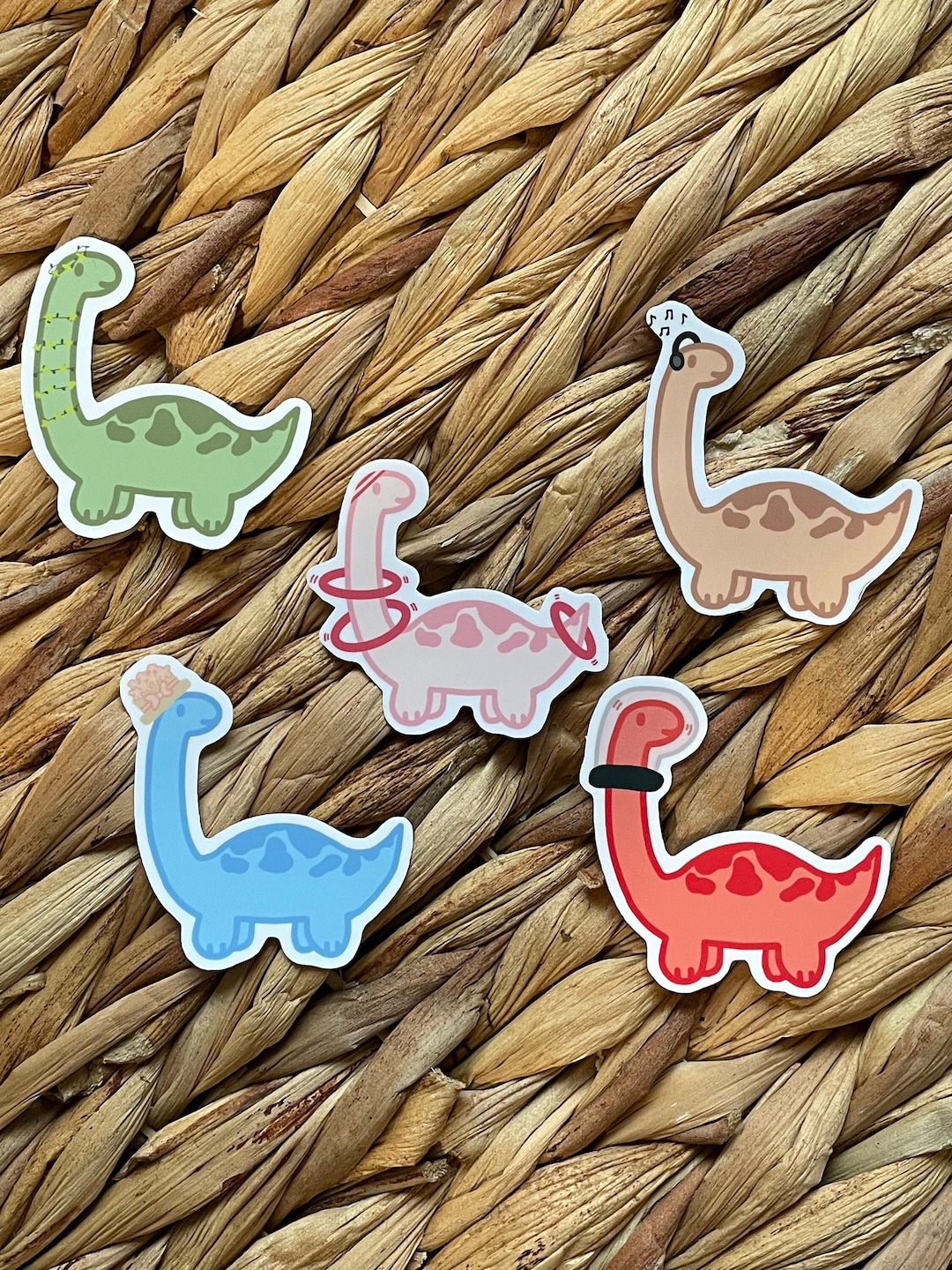 Dino Stickers | Cute Dino Stickers | Aesthetic Stickers | Dinosaur ...