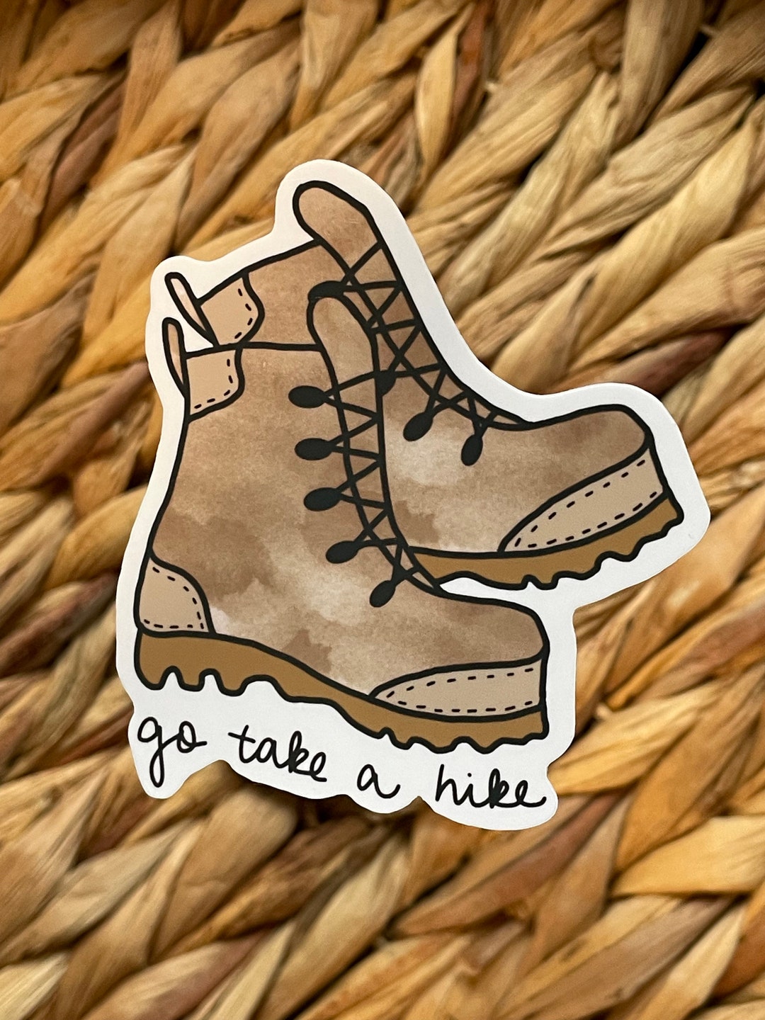 Hiking Sticker | Hiking Boots Sticker | Travel Stickers | Outdoor ...