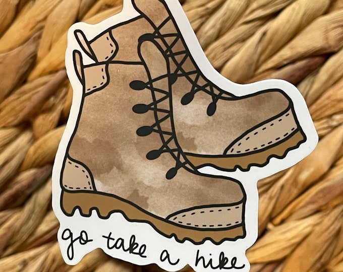 Hiking Sticker Hiking Boots Sticker Travel Stickers Outdoor Stickers ...