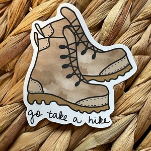 Hiking Sticker | Hiking Boots Sticker | Travel Stickers | Outdoor ...