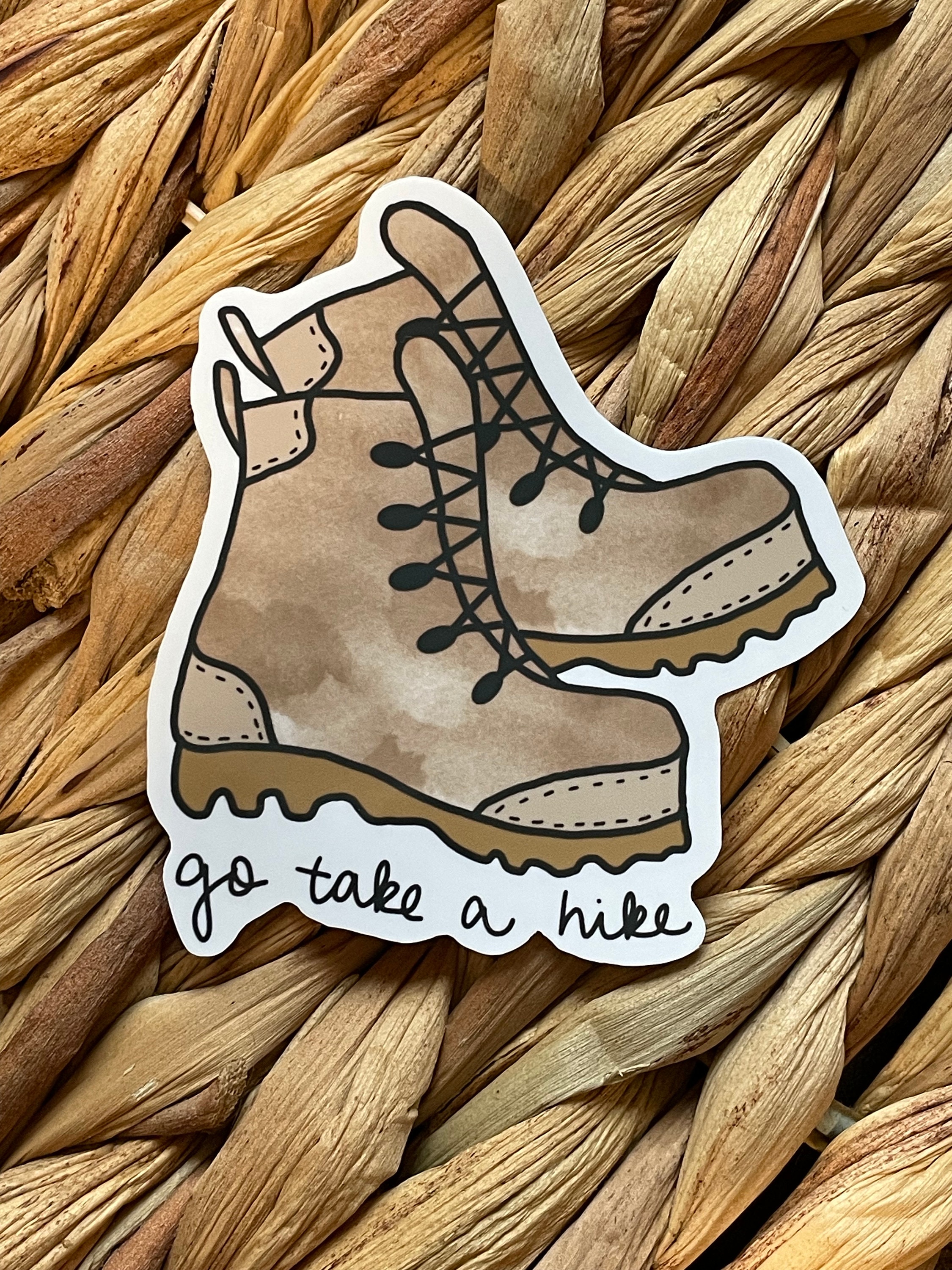Hiking Sticker Hiking Boots Sticker Travel Stickers Outdoor Stickers ...