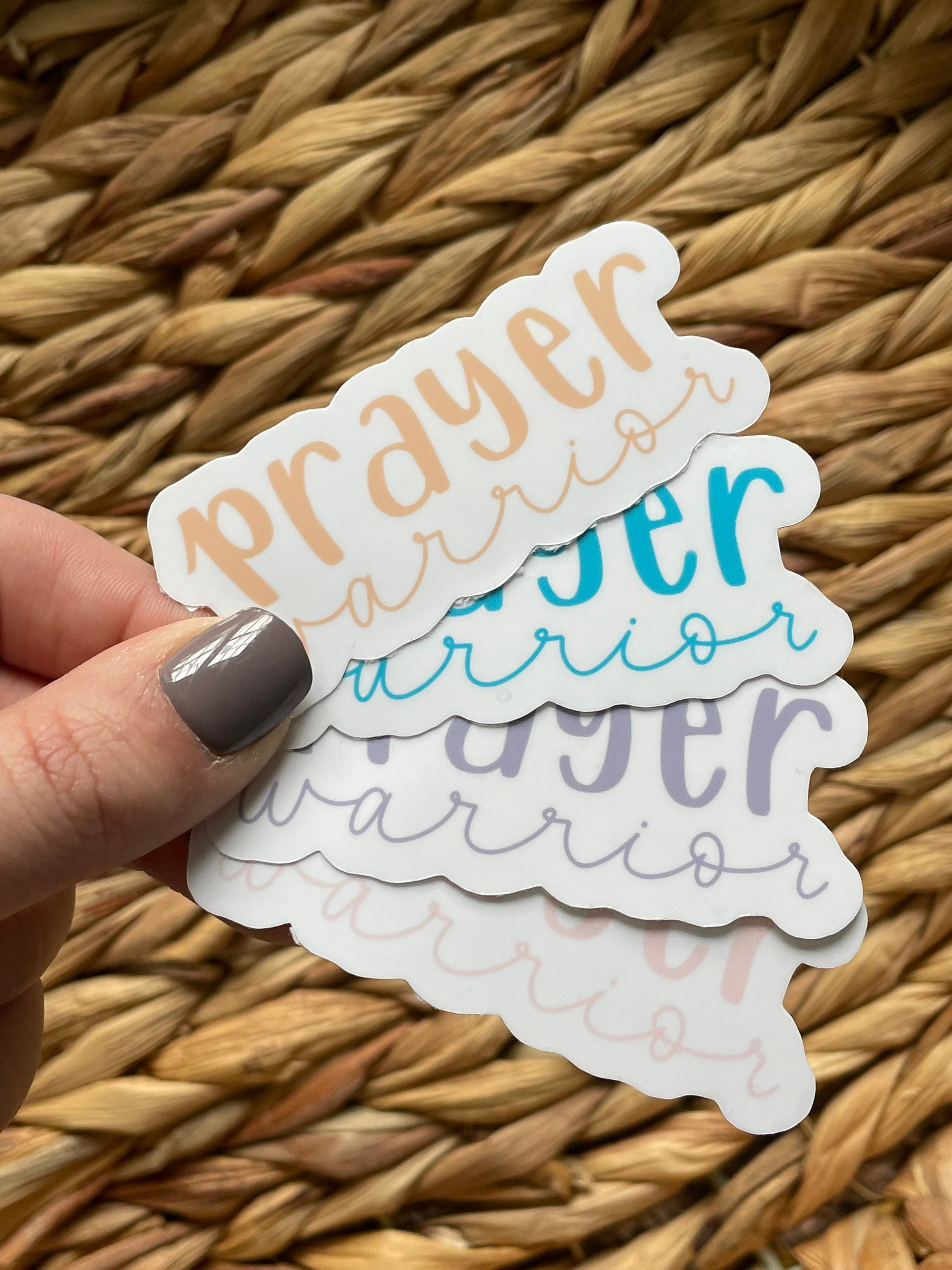 Prayer Warrior Sticker God Sticker Christian Sticker Bible Sticker ...