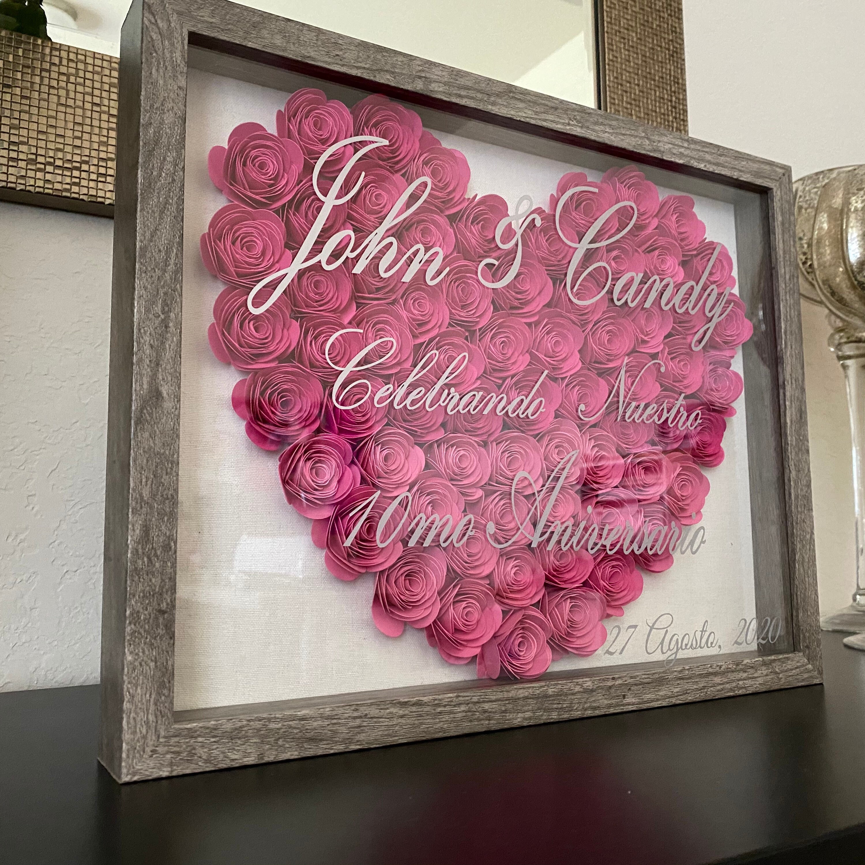 Anniversary Shadow Box - Etsy