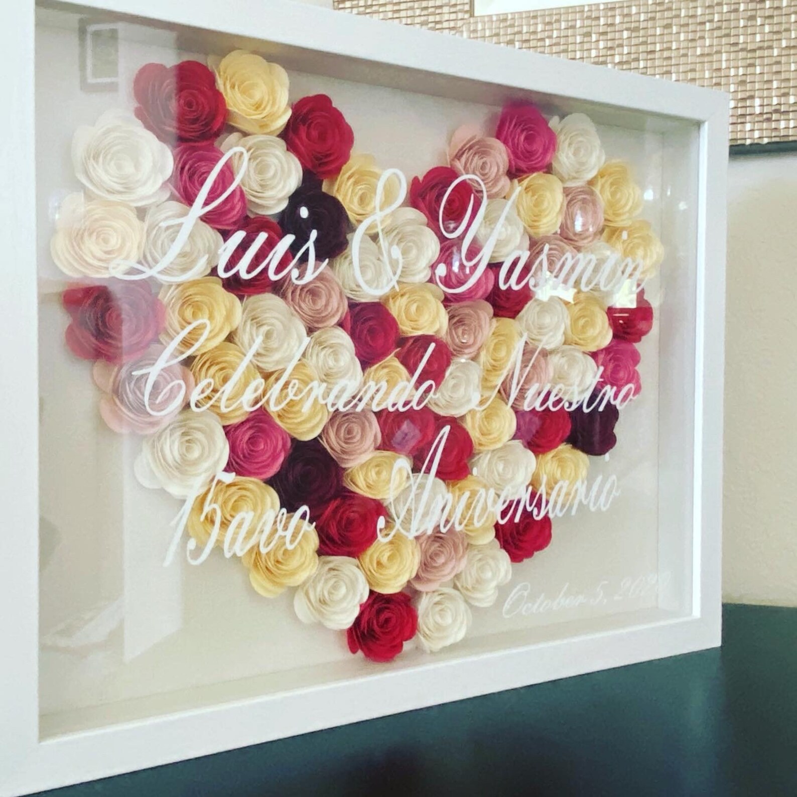 Anniversary Shadow Box - Etsy