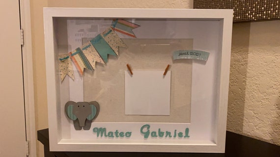 Baby Boy Shadow Box | Etsy