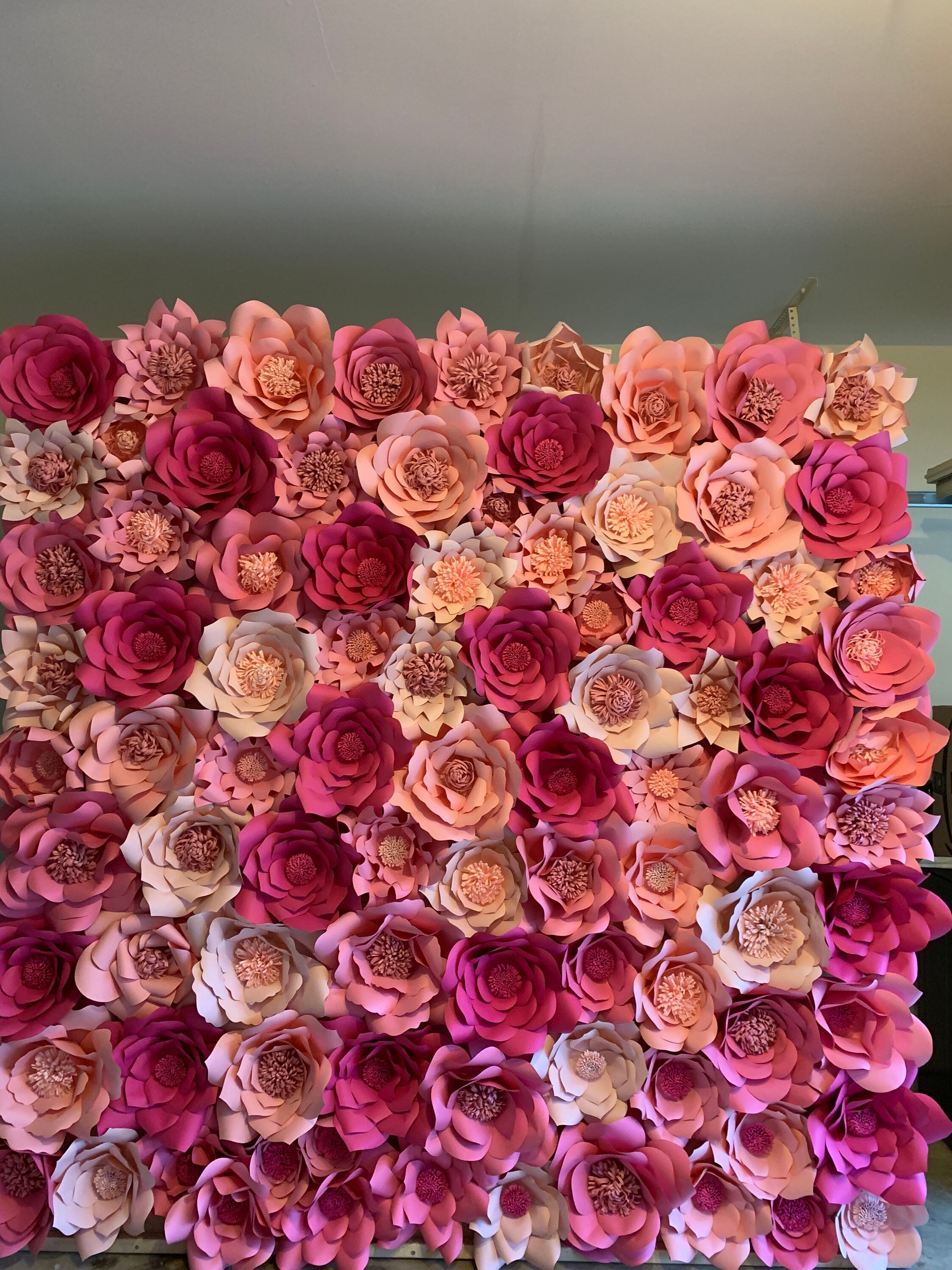 Paper Flower Wall - Etsy