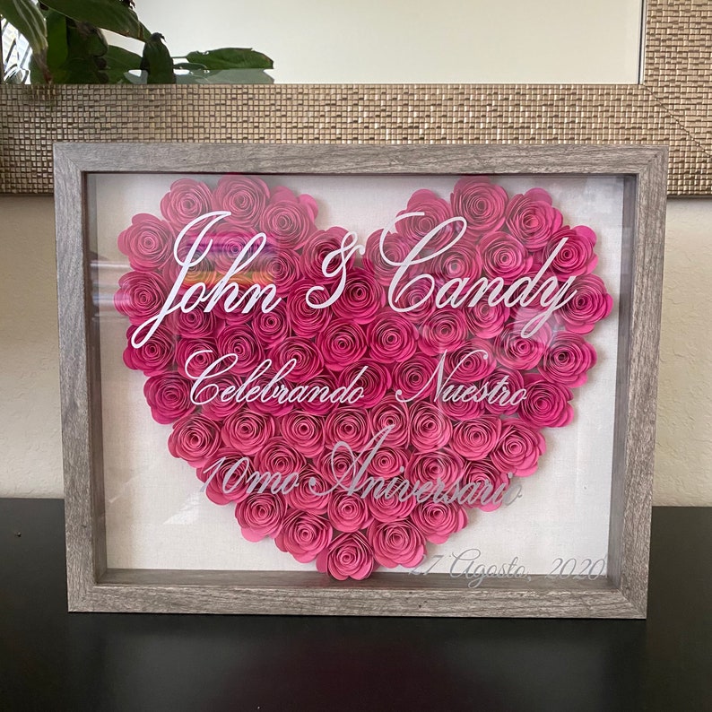 Anniversary Shadow Box - Etsy